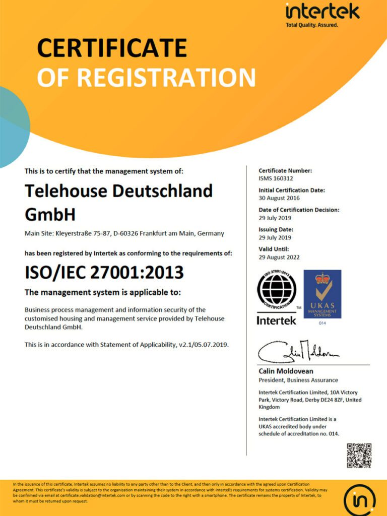 SLA — Guarantees that your services will be of high availability Colobridge